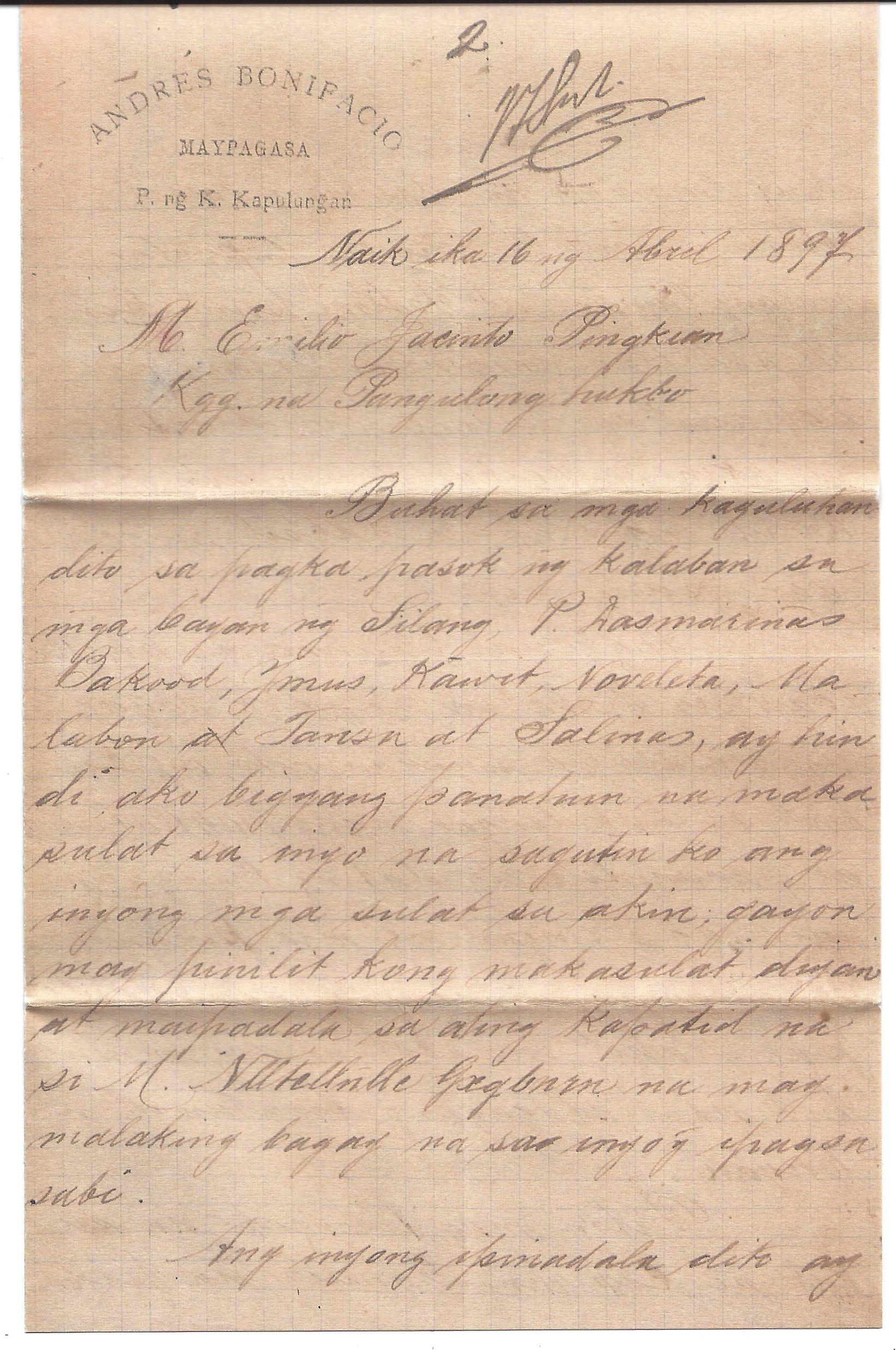 THE BONIFACIO PRESIDENTIAL LETTERS RESOURCES | IT'S XIAOTIME!